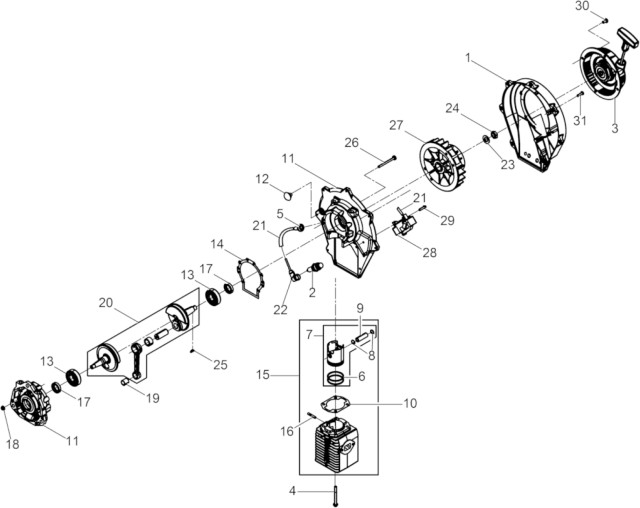 Wacker Neuson BH55 Engine | Wacker Neuson BH55 Petrol Breaker Parts ...