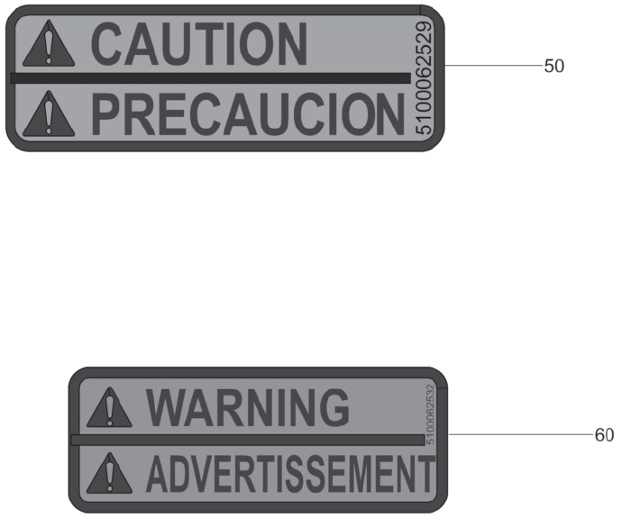 Wacker Neuson BPS1135Bw Engine Warning Labels