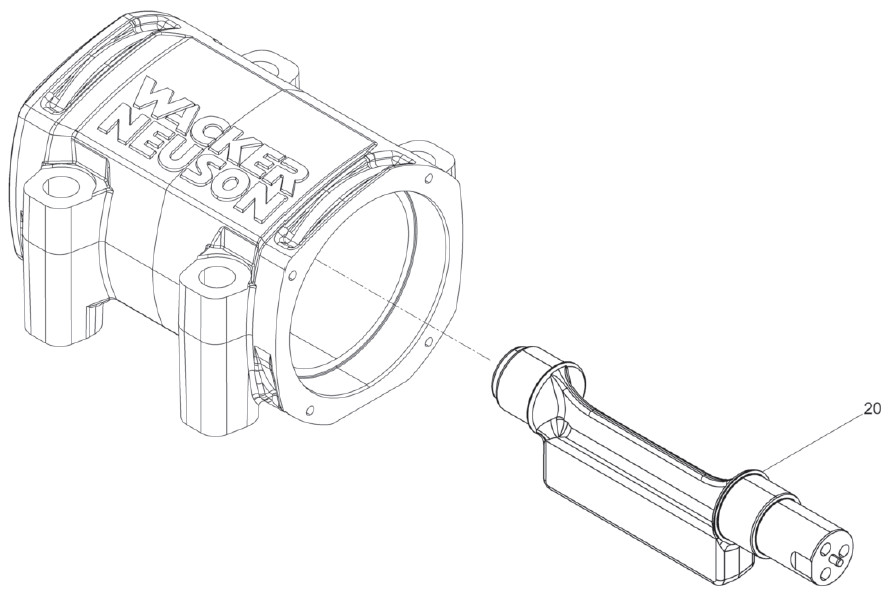 Wacker Neuson BPS1135Bw Exciter Shaft