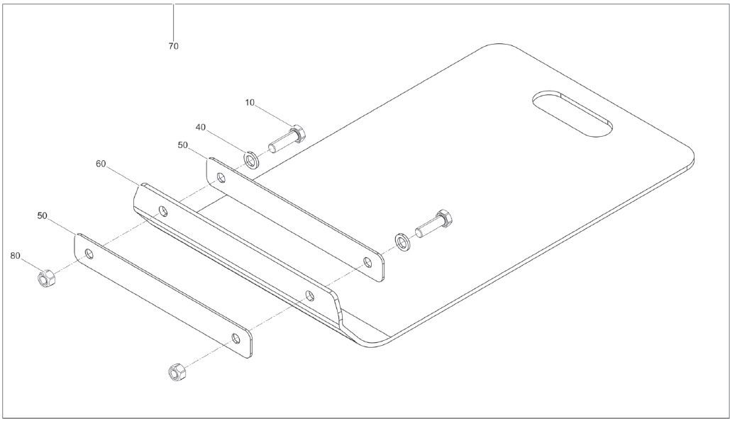 Wacker Neuson BPS1135Bw Urethane Pad Kit