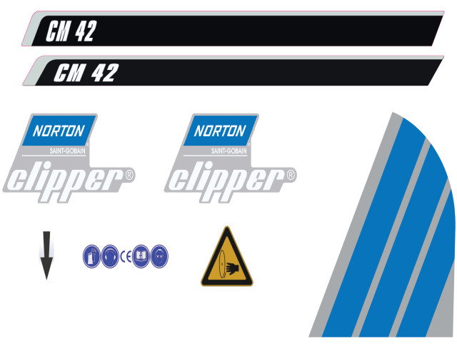 Clipper CM42 Sticker Kit | Norton Clipper CM42 Tablesaw | Buy Spares Online