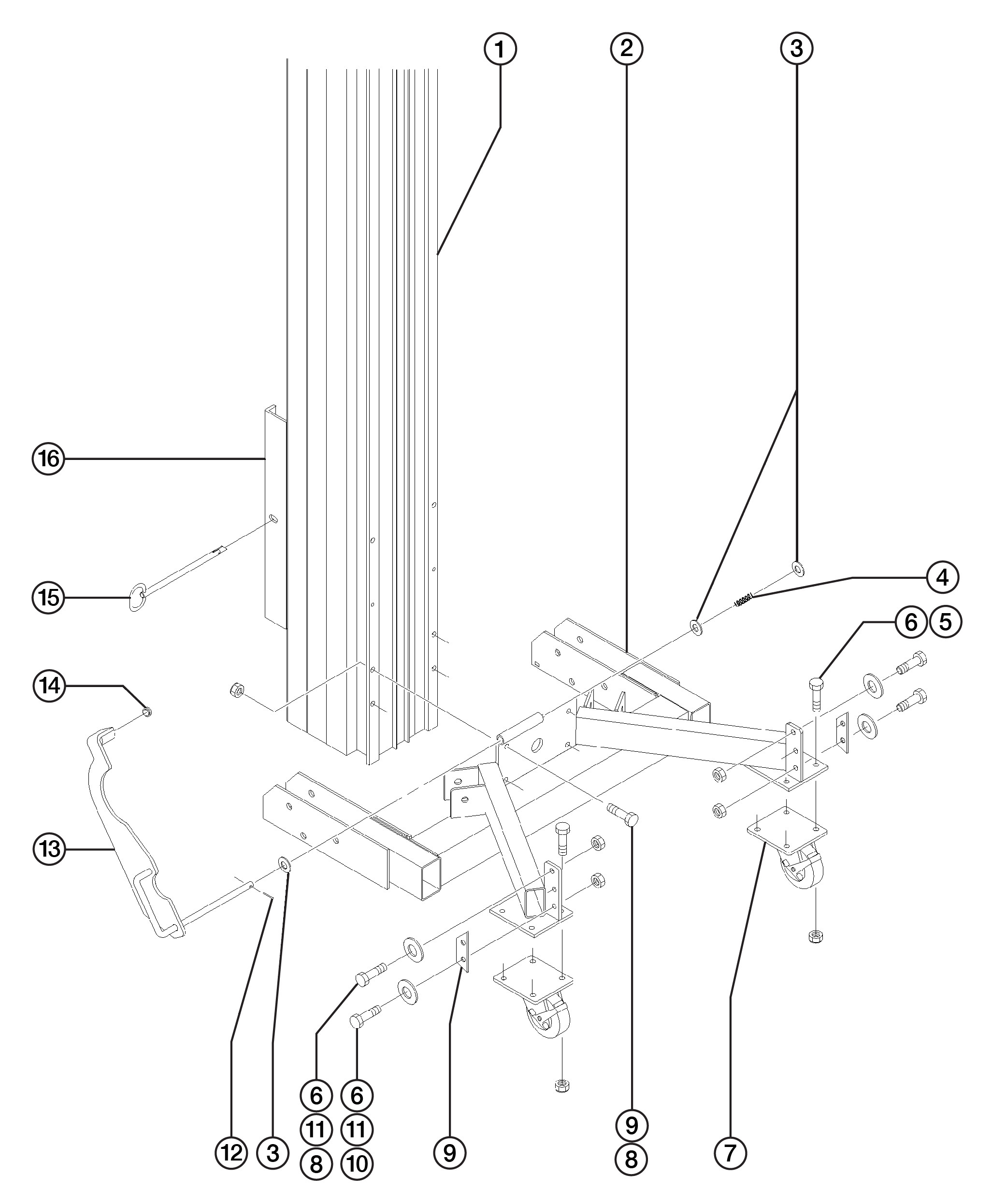 Genie SLA Base Components - Standard Model