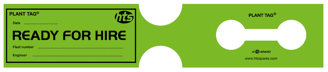 Plant Tag® Ready For Hire Labels - Green 100 Pack