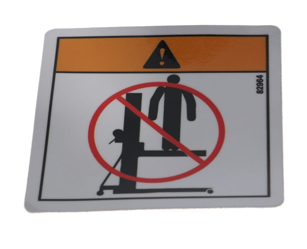Genie SLA Decal Warning No Riders Symbol | Genuine Parts
