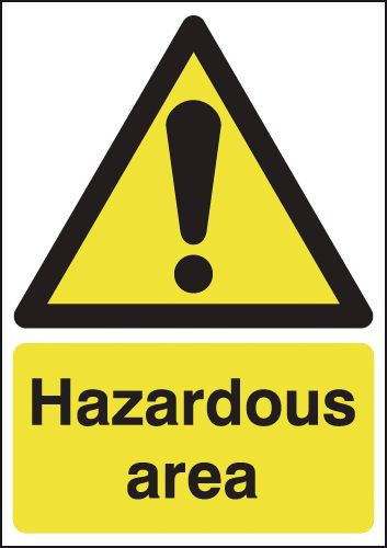 Hazardous Area Signs | Buy Online | Construction Plant Spares