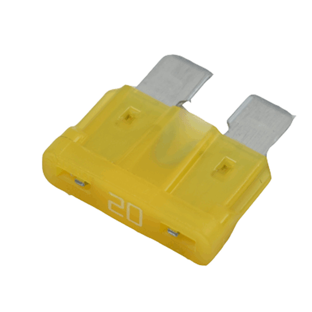 20 Amp Blade Fuse Yellow | 50 Pack