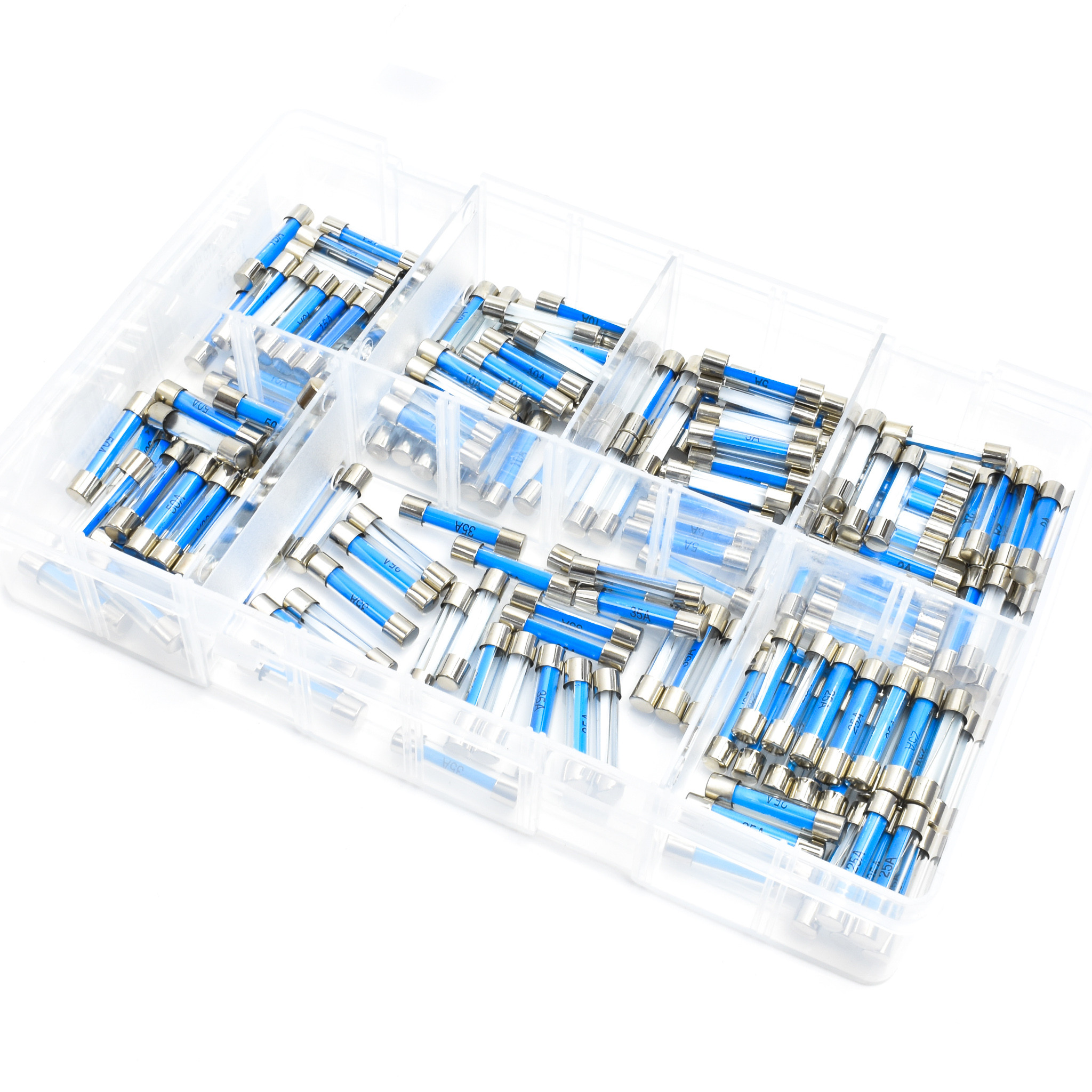 Auto Glass Fuses 2-50 Amp | Assortment Box Of 185