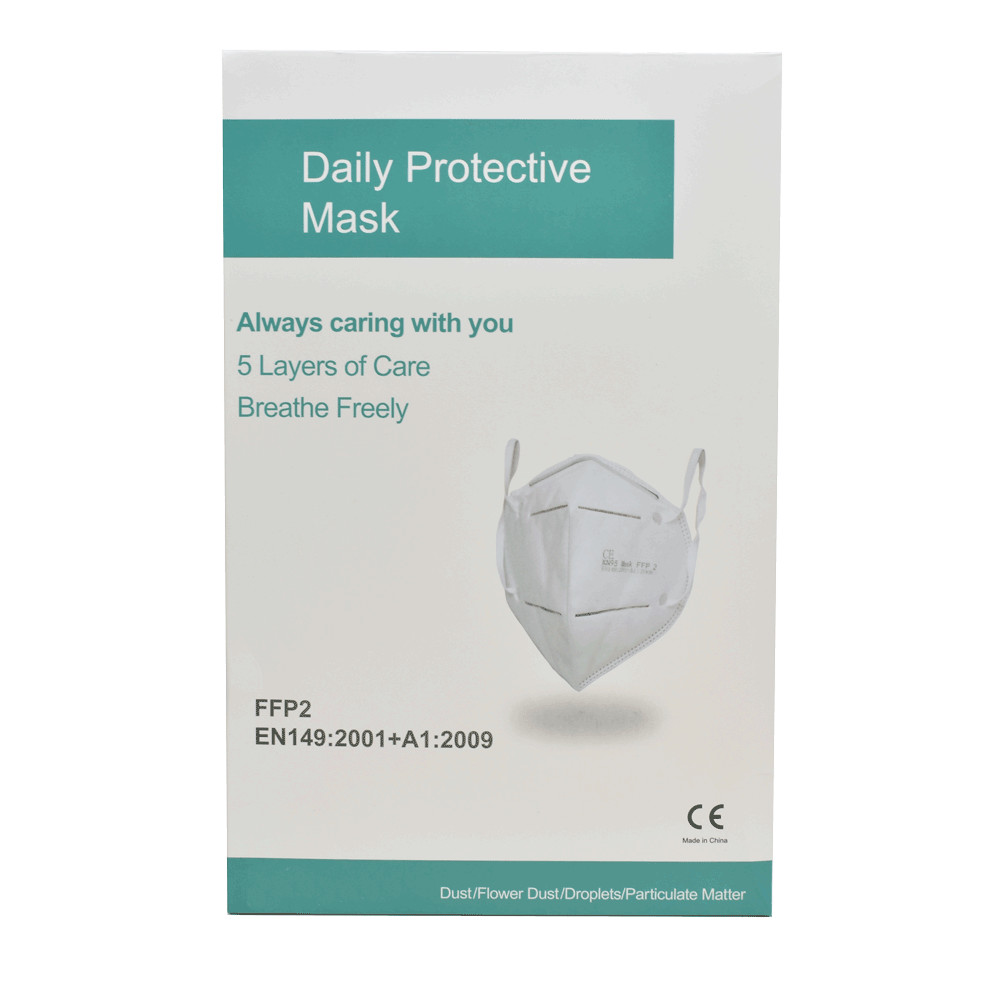 Fold Flat Face Mask Non Valved FFP2 10 Pack