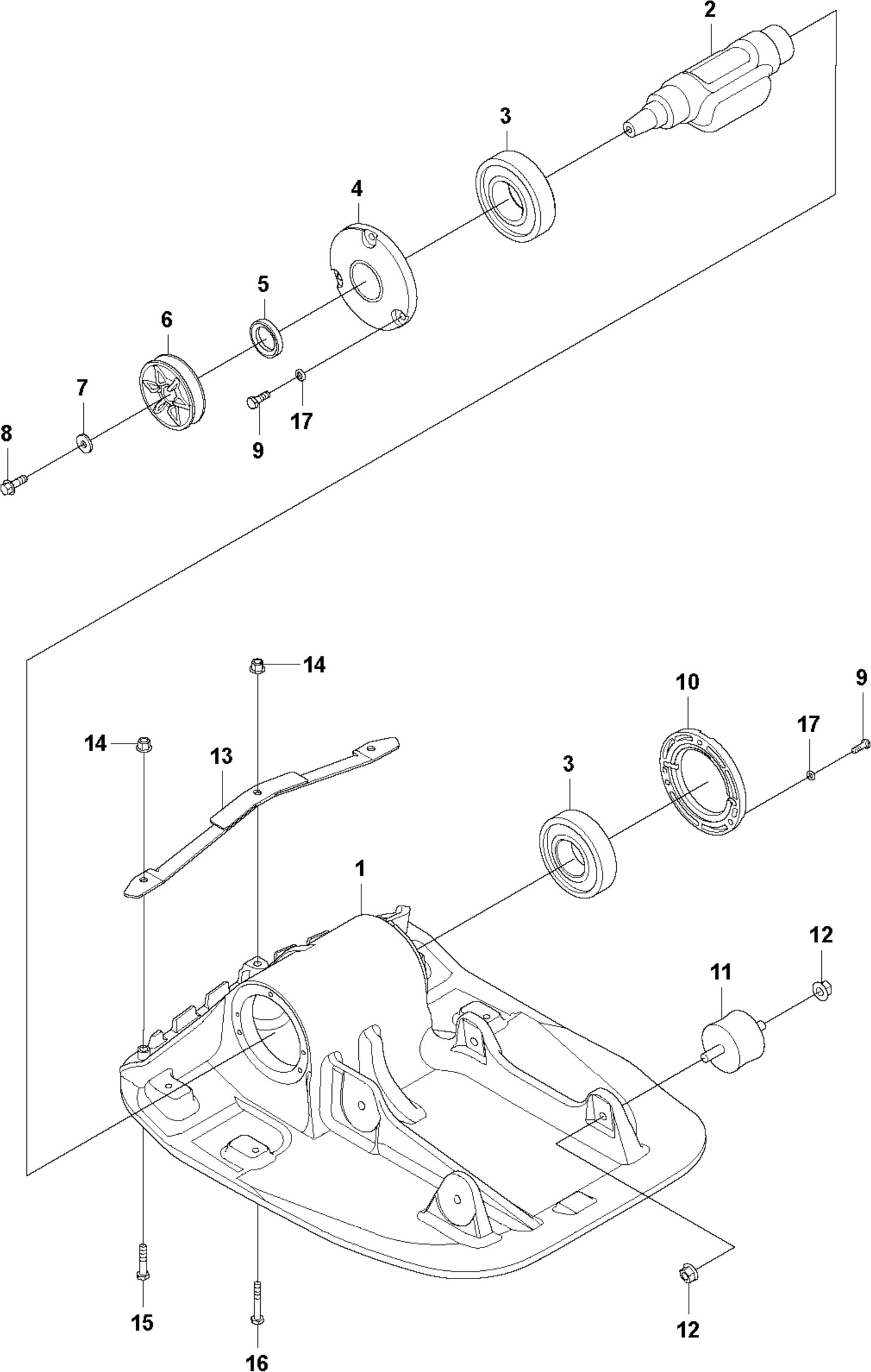 Husqvarna LF100 L, LF100 LAT Ground Plate