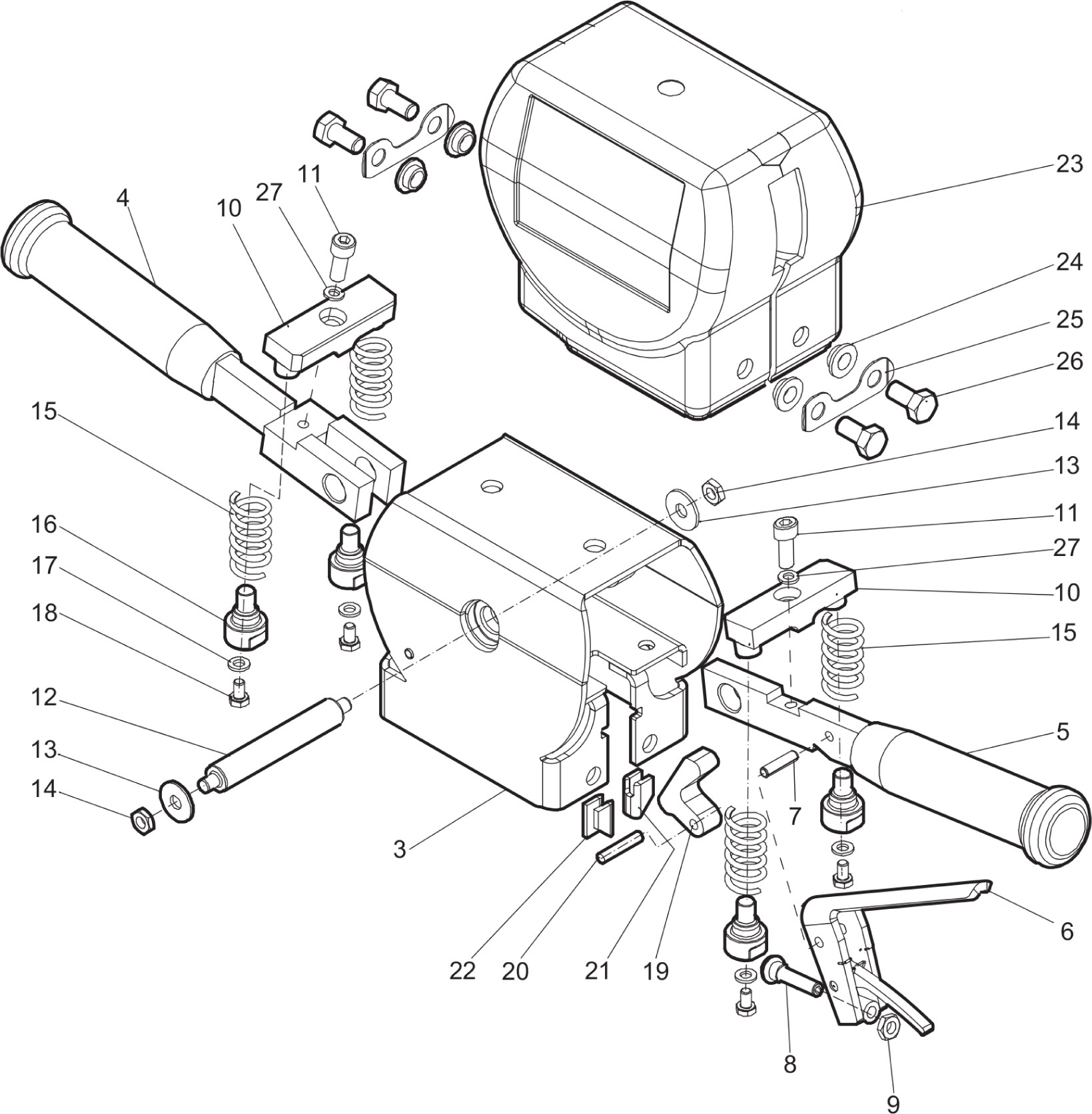 Atlas Copco LH220E Hbp E - Handle