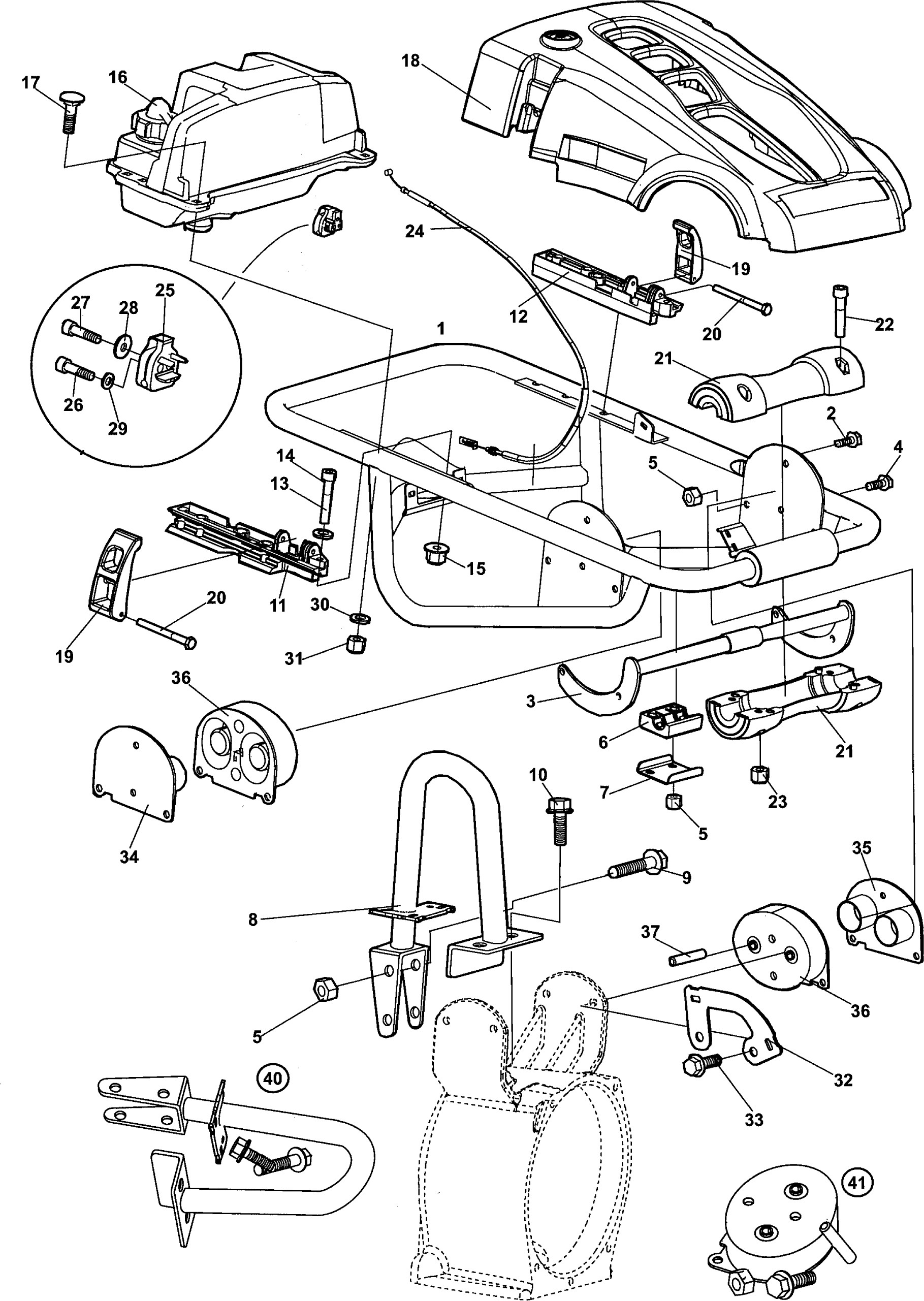 Atlas Copco LT6004 Handle