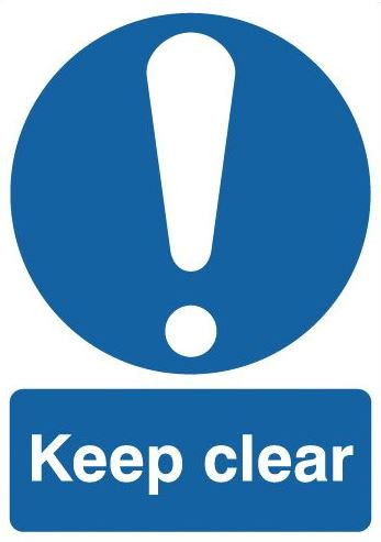 KEEP CLEAR SIGNS | Buy Online | Construction Plant Spares