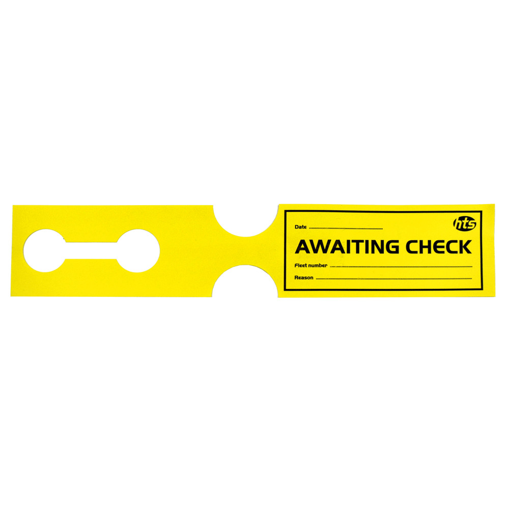 Plant Tag® Awaiting Check Labels - Yellow 100 Pack