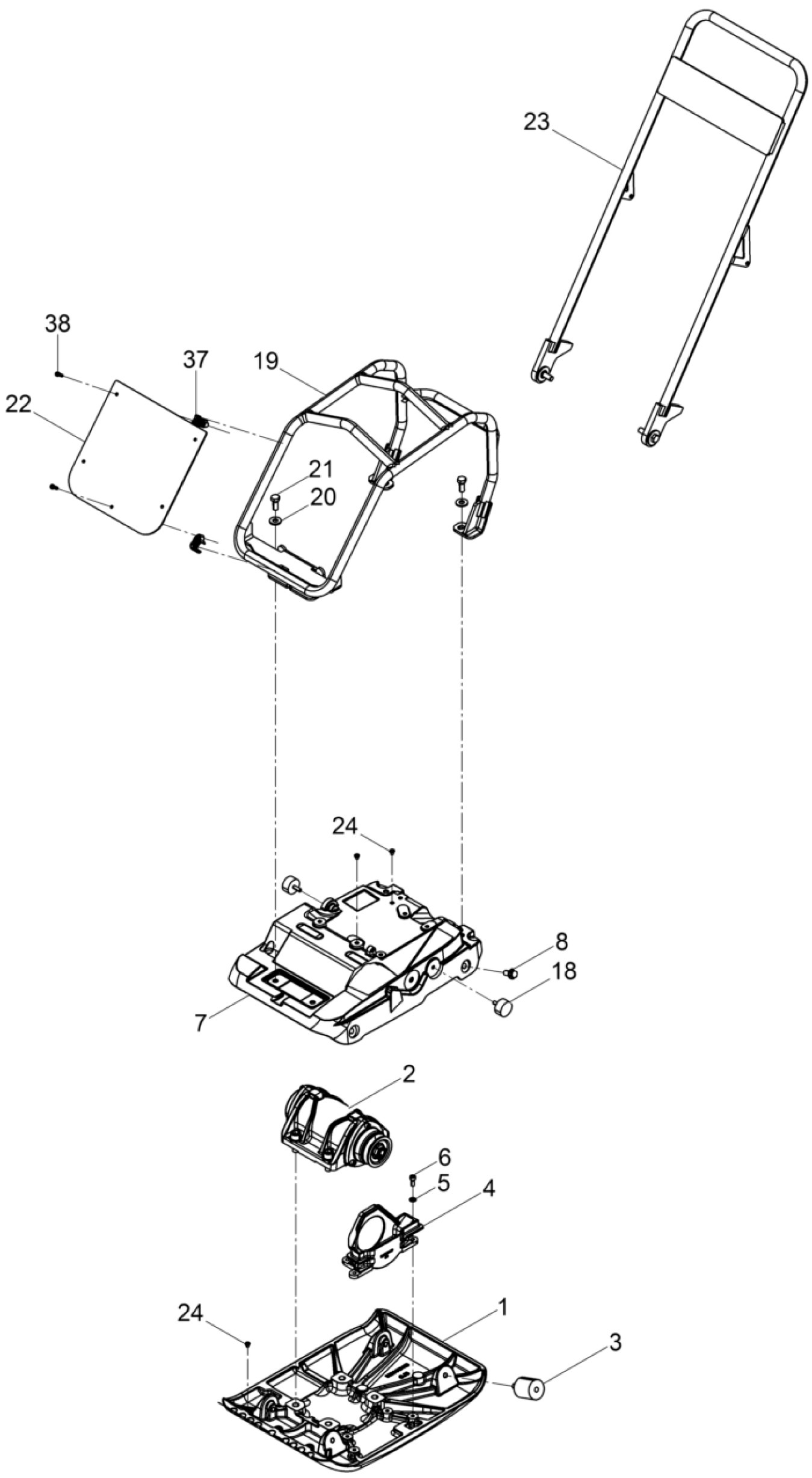 Wacker WP1540A Vibration Plate & Handle