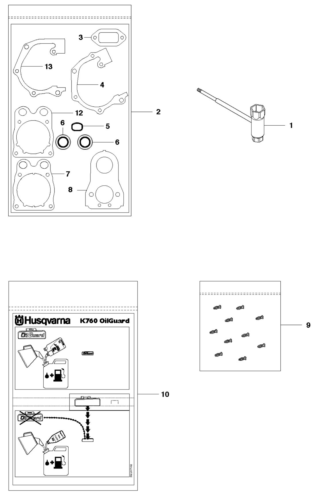K760 Gasket Kit 2013>