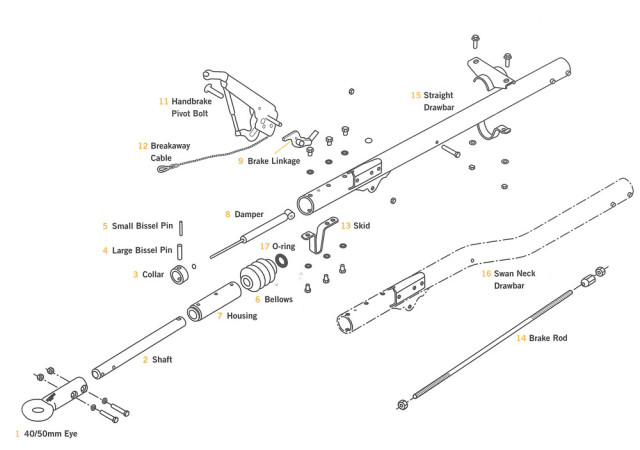 SMC TL35 & TL90 Drawbar Parts (Round Tube) | SMC TL35 & TL90 Chassis ...
