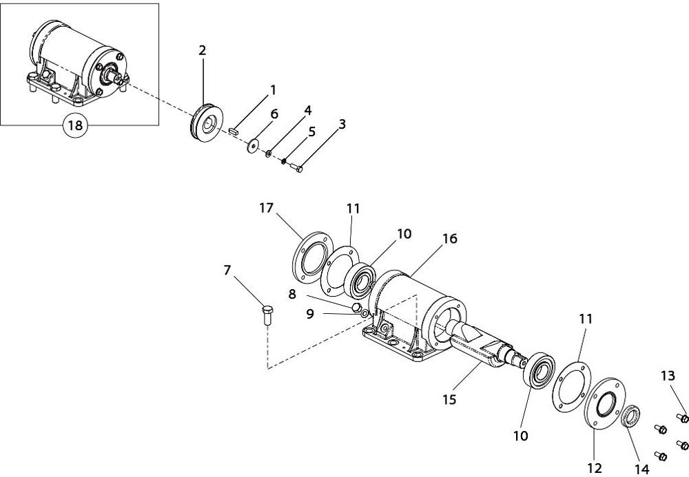 End Cover Pulley End