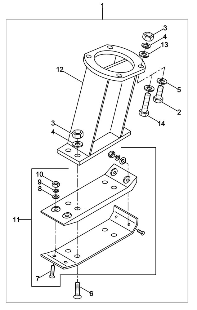 12" Ramming Shoe Extension Kit | Wacker BS50-2 Rammer | Buy Spares Online