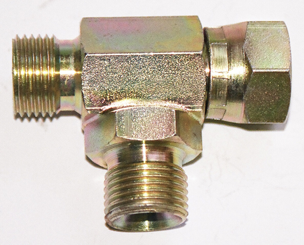 Hydraulic BSP Male/Male/Female Tee Fittings - Buy Now At Great Prices (New)