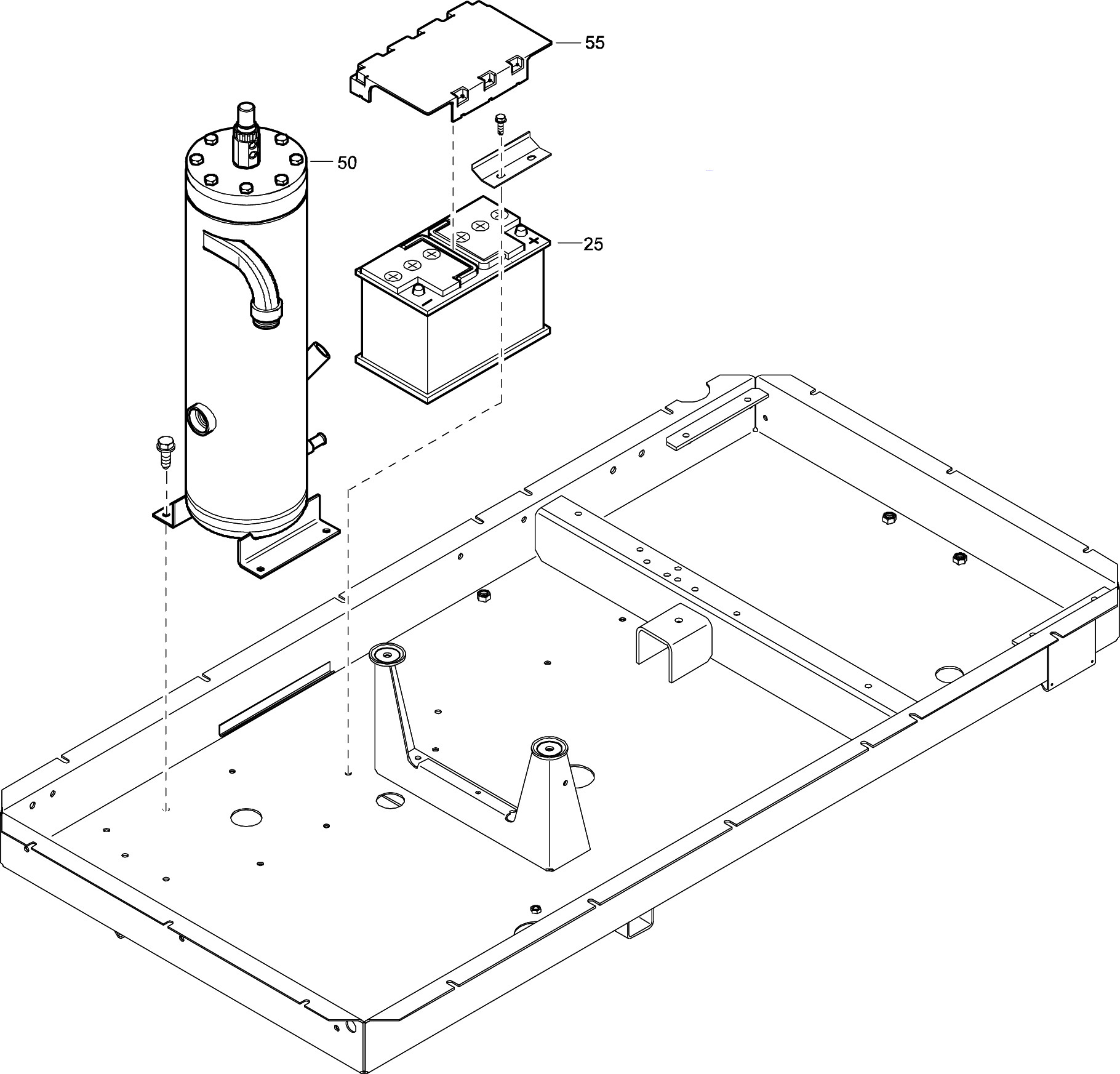 XAS47Dd(G) Battery & Vessel For Compressor Without Cold Weather ...