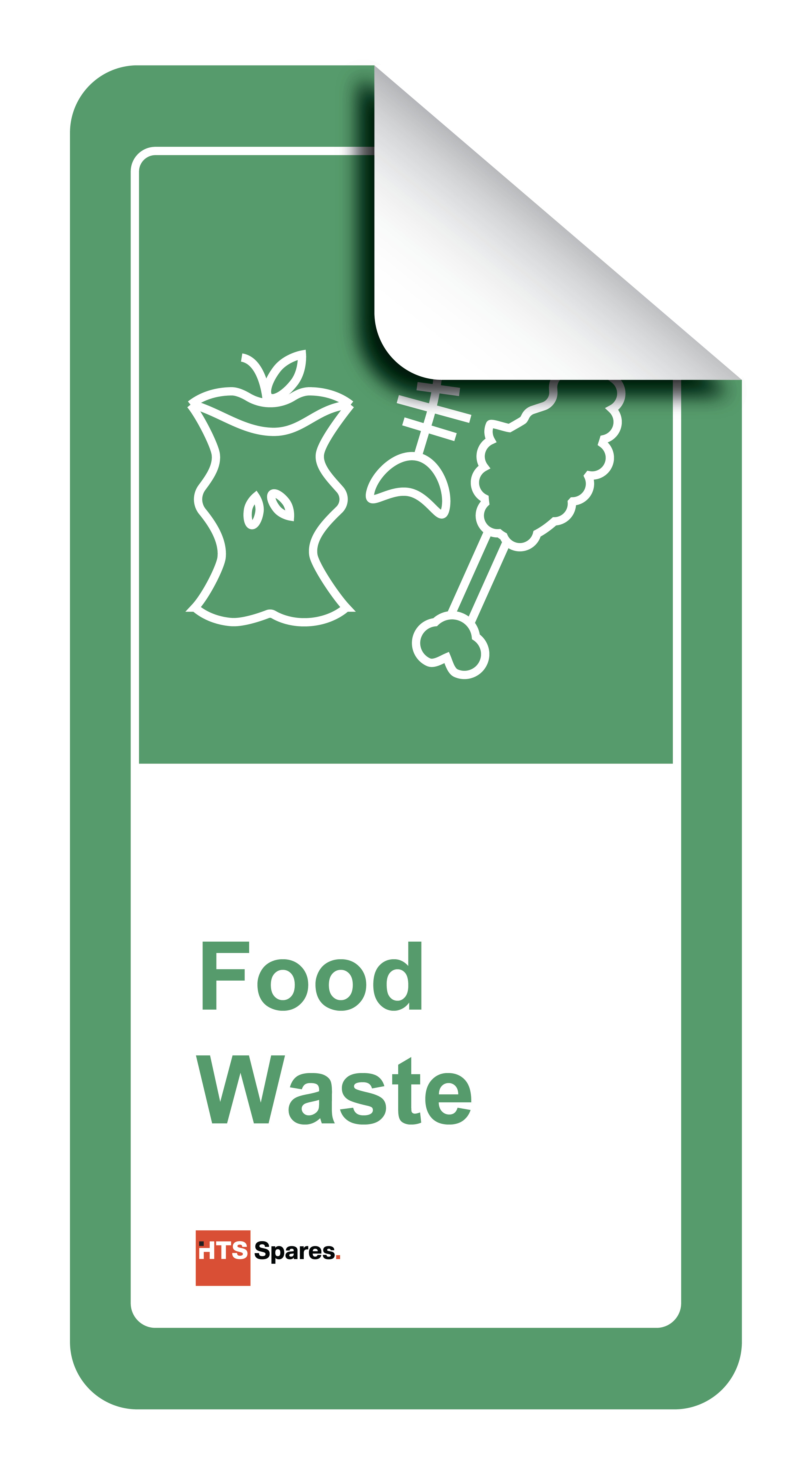 Food Waste Label 200X400mm