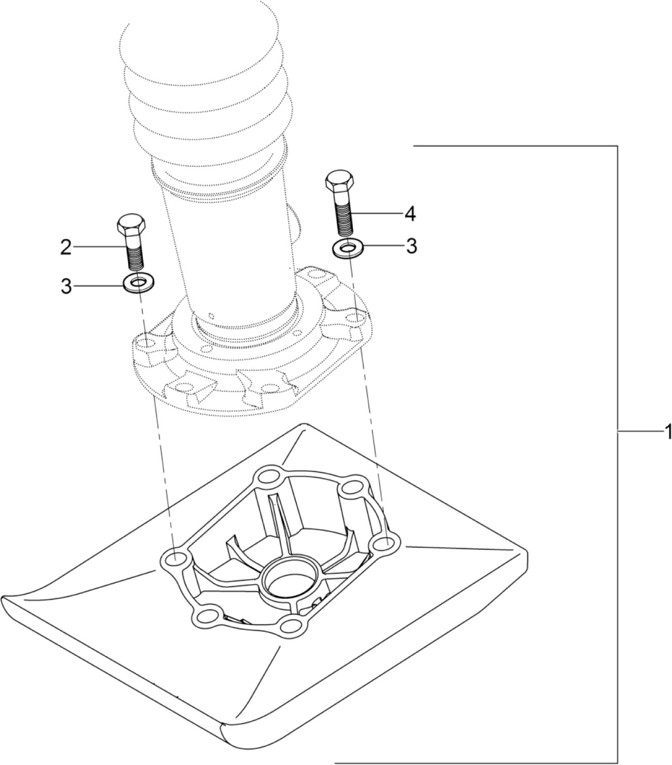 Wacker BS50-4As Ramming Shoe Kit 250mm Cast Iron