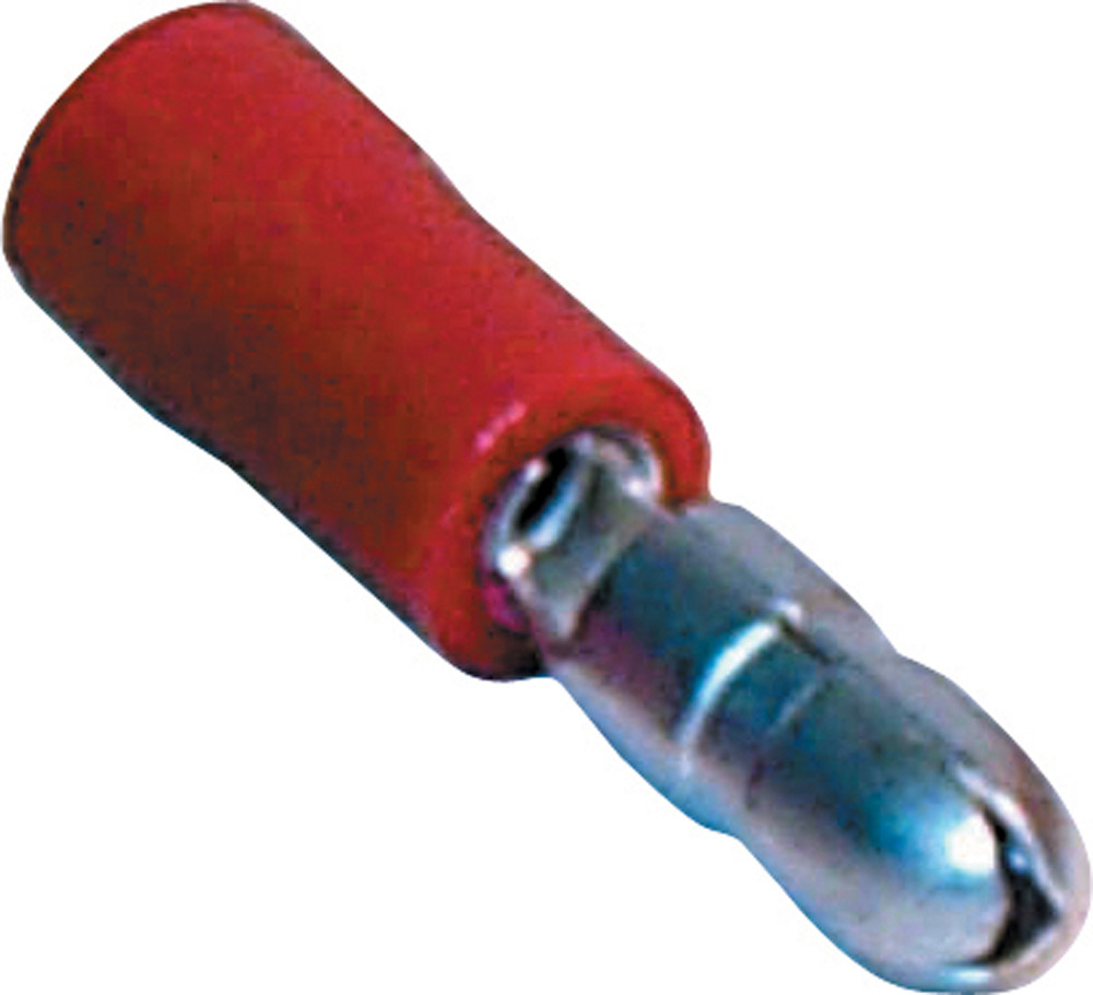 Red Male 4mm Bullet Crimp Terminal - Nationwide Next Day Delivery ...