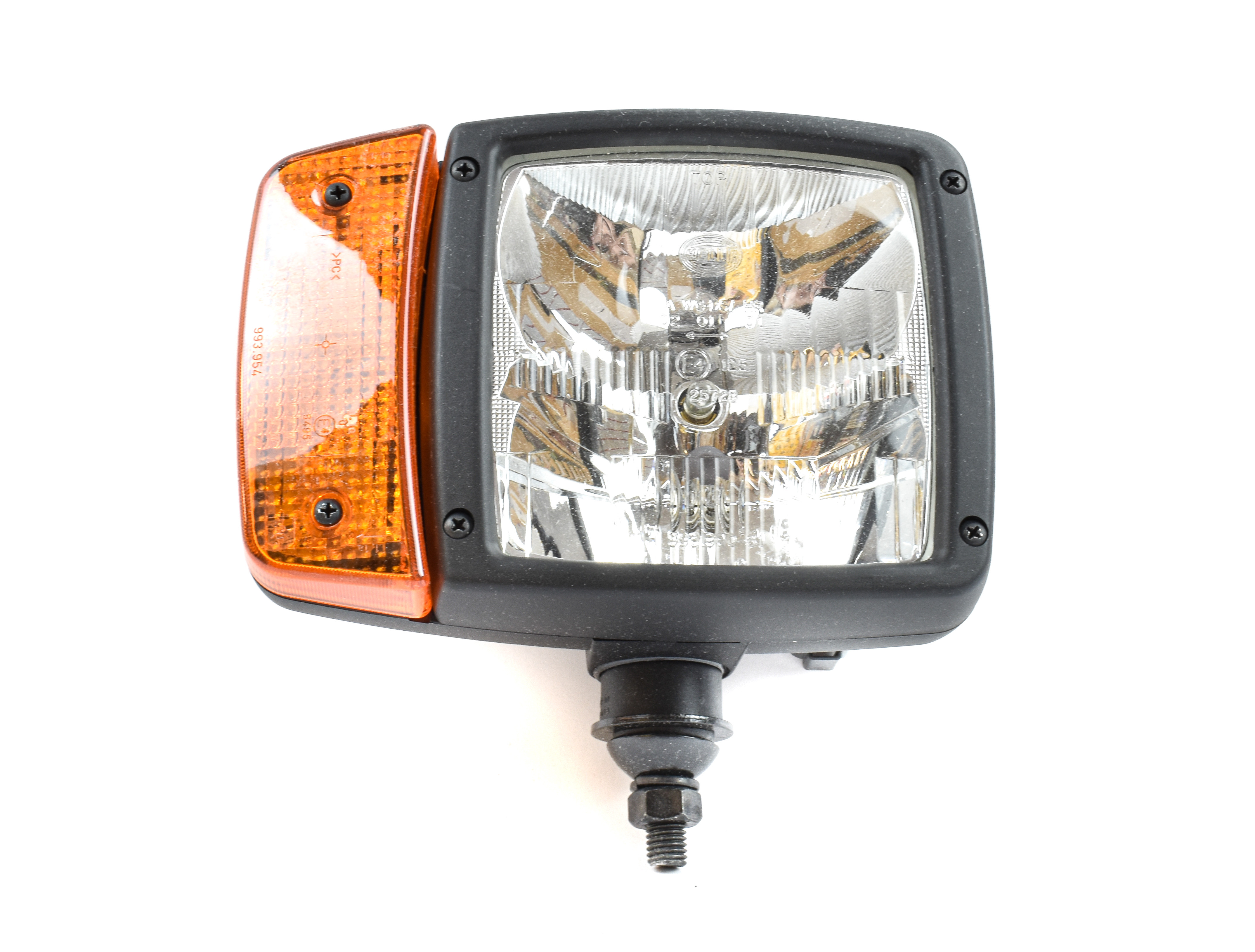 Headlamp With Indicator Offside - 6-Pin - Hella