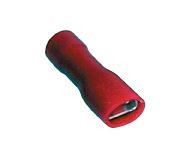 Red Female Insulated Spade Crimp Terminals 4.8mm | 100 Pack
