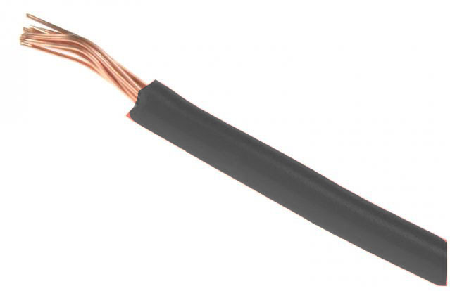3.0mm Single Core Cable Black - 30 Metre