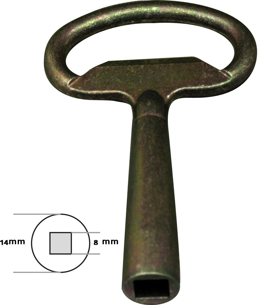 Sk 400A Panel Key - 8mm Square | Panel Keys