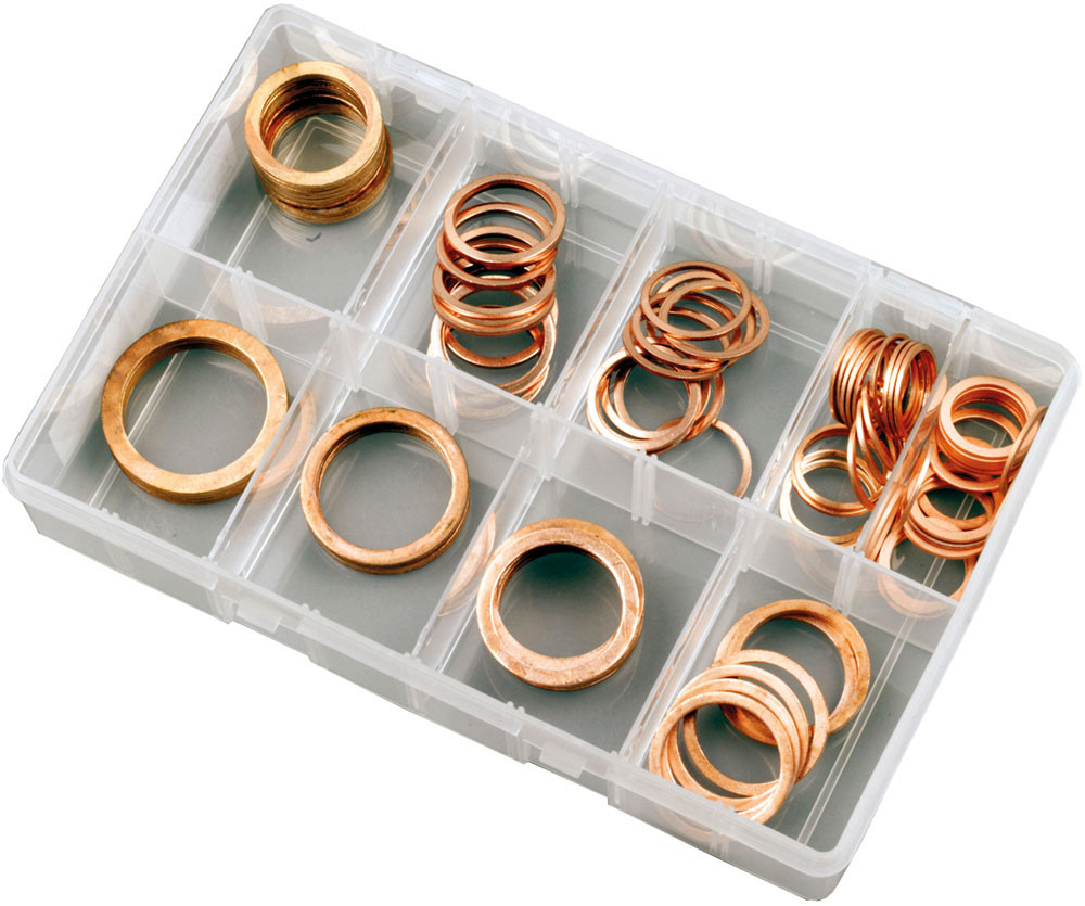 Metric Copper Washers Large Sizes | Assortment Box Of 90