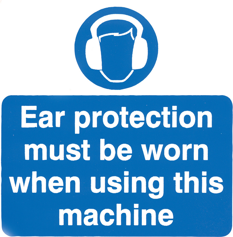 Ear Protection Labels With Text | Pack Of 10