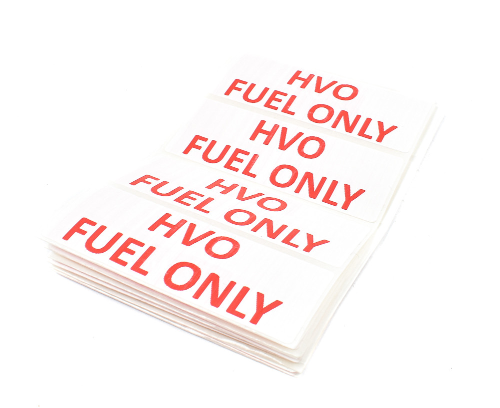 Hvo Fuel Only Label | Pack Of 50