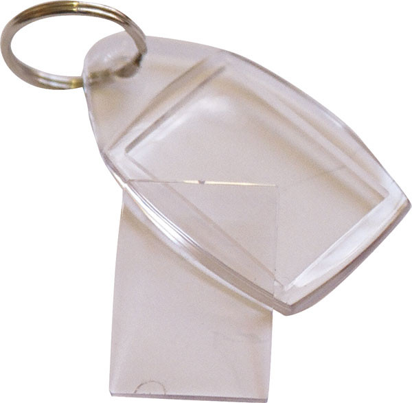 Plastic Key Rings Clear - Pack Of 50