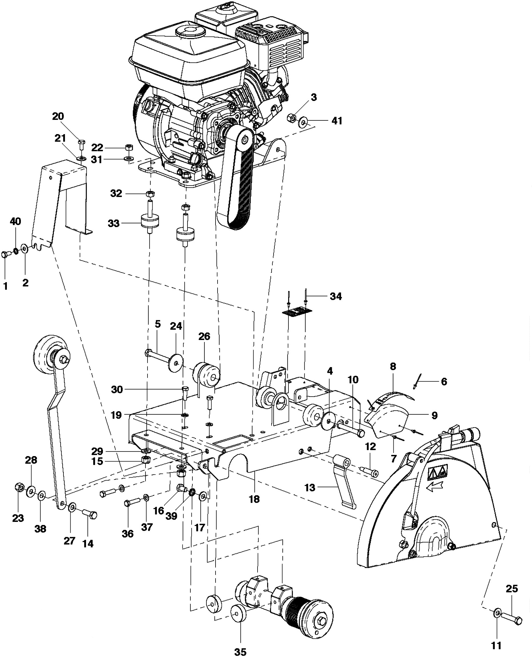 Husqvarna FS305 Cutting Bridge